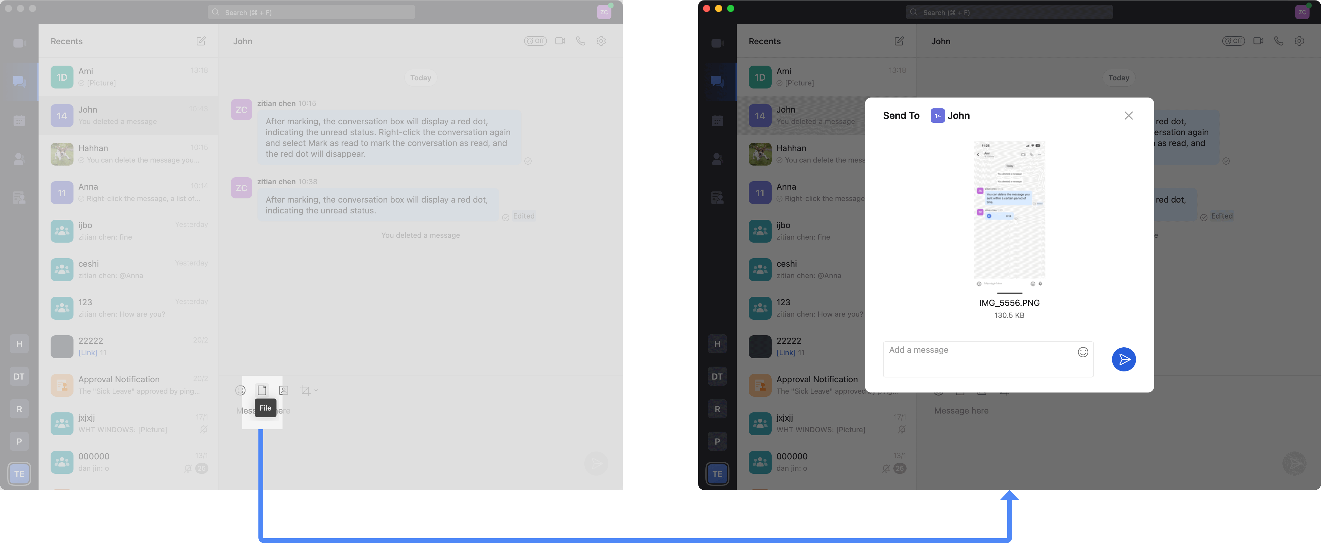 6 Send and receive pictures in a conversation | Matrx doc